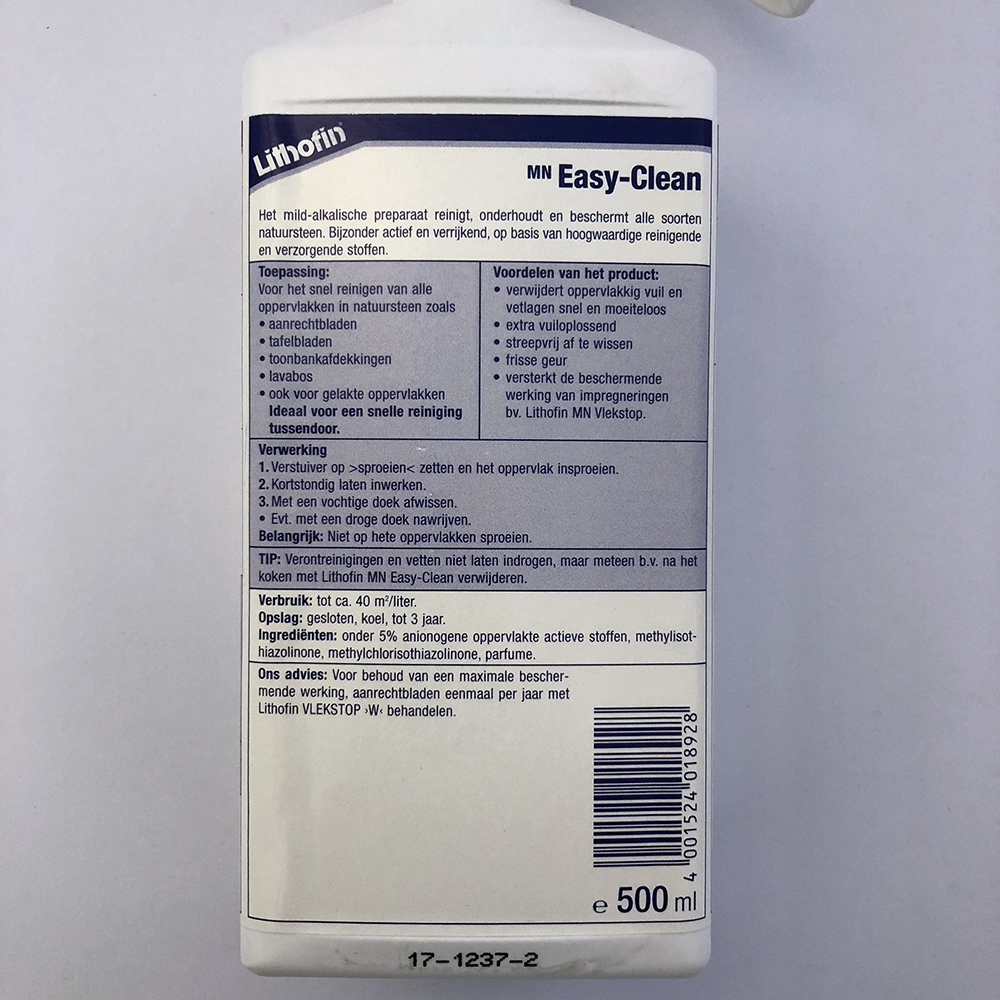 Lithofin MN Easy Clean 500ml - Stonecareshop.nl
